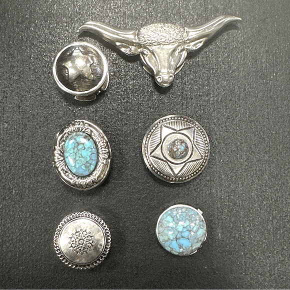 Nony New York | Accessories | Nony New York Western Bull Faux Turquoise ...
